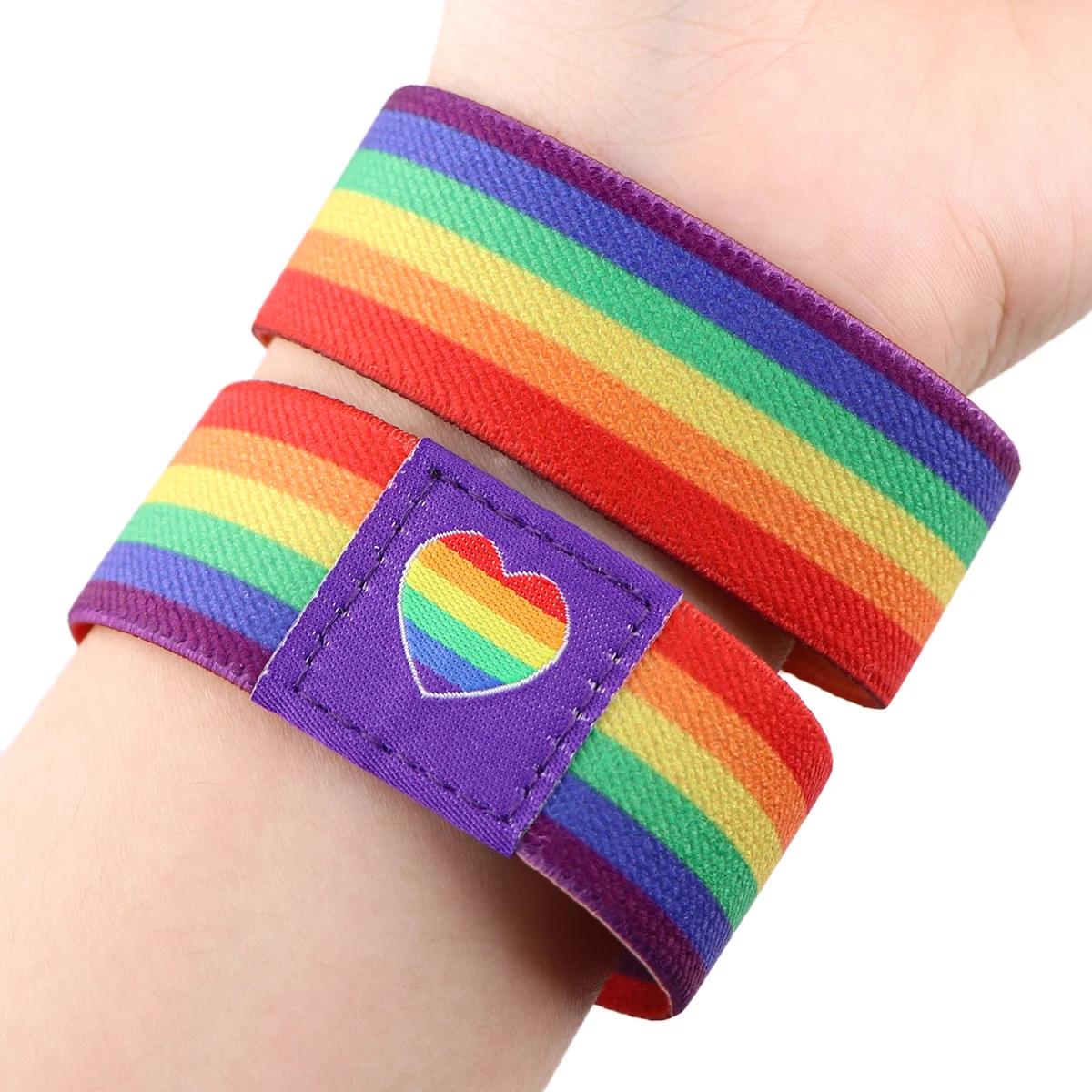 Rainbow Pride LGBT Couple Bracelets – Lesbian Gay Transgender Flag ...