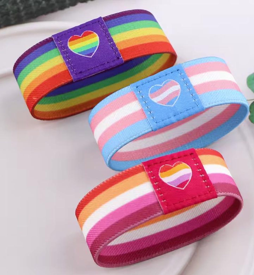Rainbow Pride LGBT Couple Bracelets – Lesbian Gay Transgender Flag ...