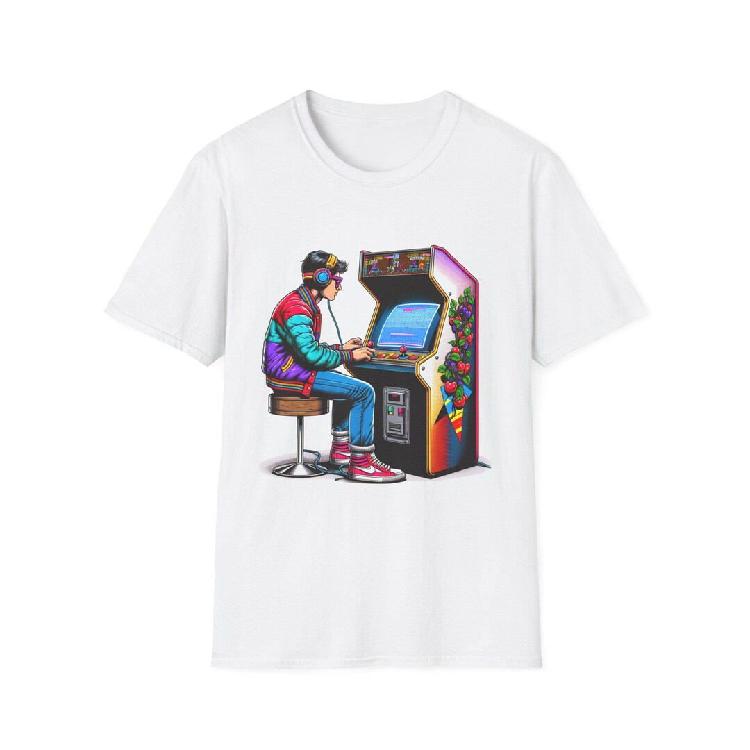 Retro Gamer T-shirt, Vintage Arcade Shirt, Unisex Video Game Tee, Gift ...
