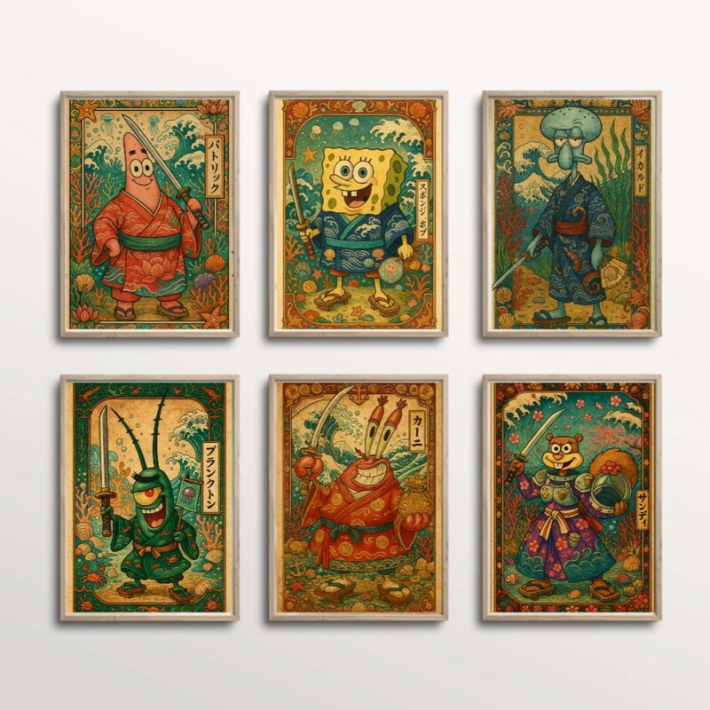 Spongebob Poster - Etsy