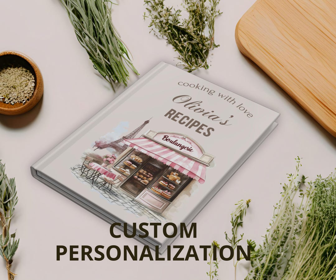 Custom Family Recipe Book With Photo, Personalized Cookbook Gift for ...