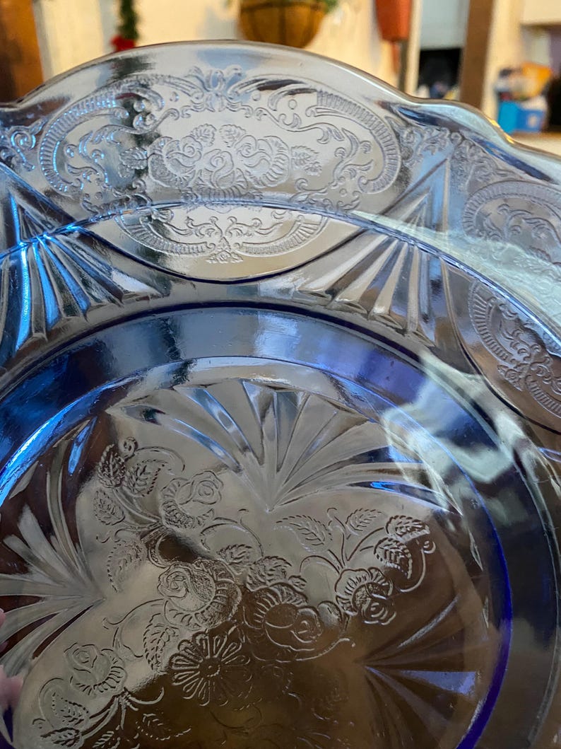 Cobalt Blue 10” Depression Plate - Etsy