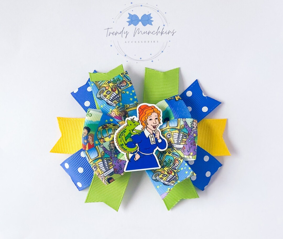 Magic School Bus Hair Bow, Baby and Retro Toddler Hair Bow, Baby ...
