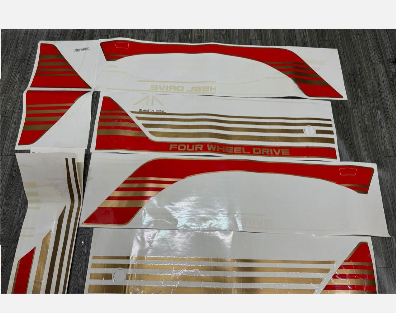 Toyota Land Cruiser FJ60 FJ62 Side Stripe Decal Set: 60 Series Body ...
