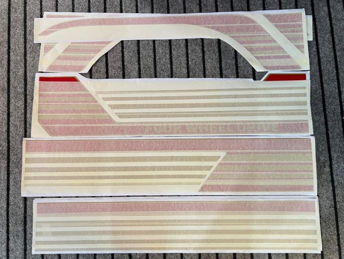 Land Cruiser 80 Series Side Stripe Decal Kit: FJ80 FZJ80 Vinyl Graphics ...