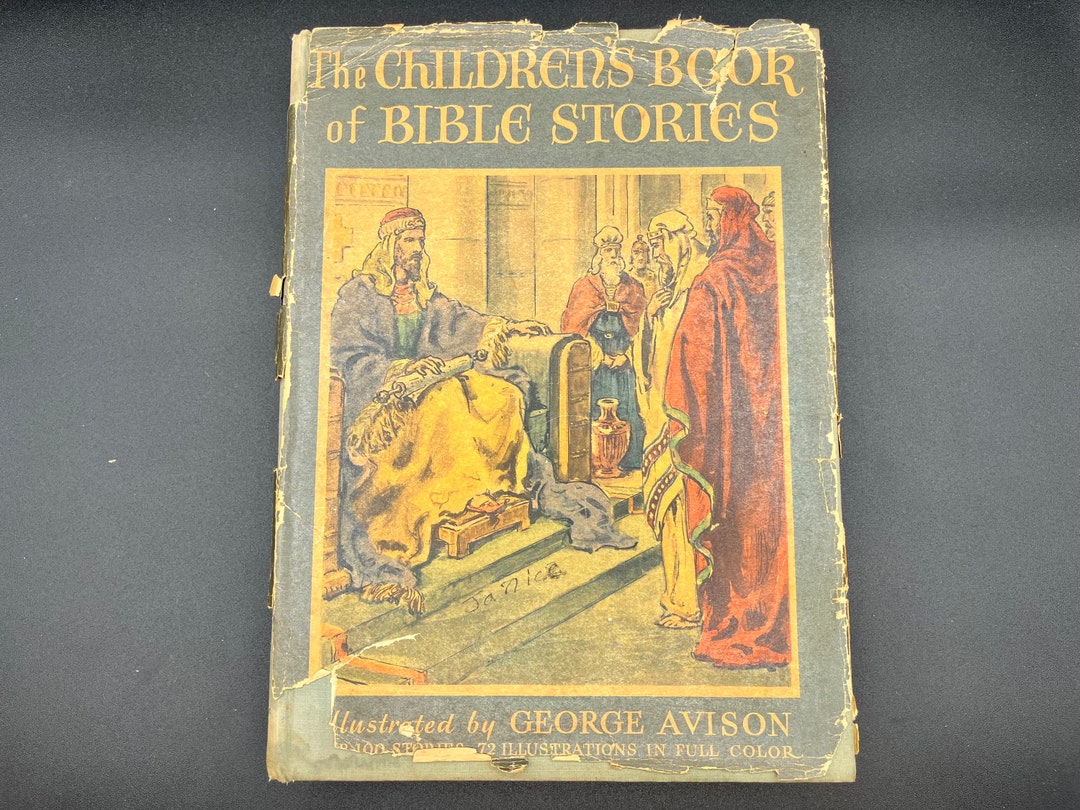 The Children's Book of Bible Stories Illustrated by George Avison 1941 ...