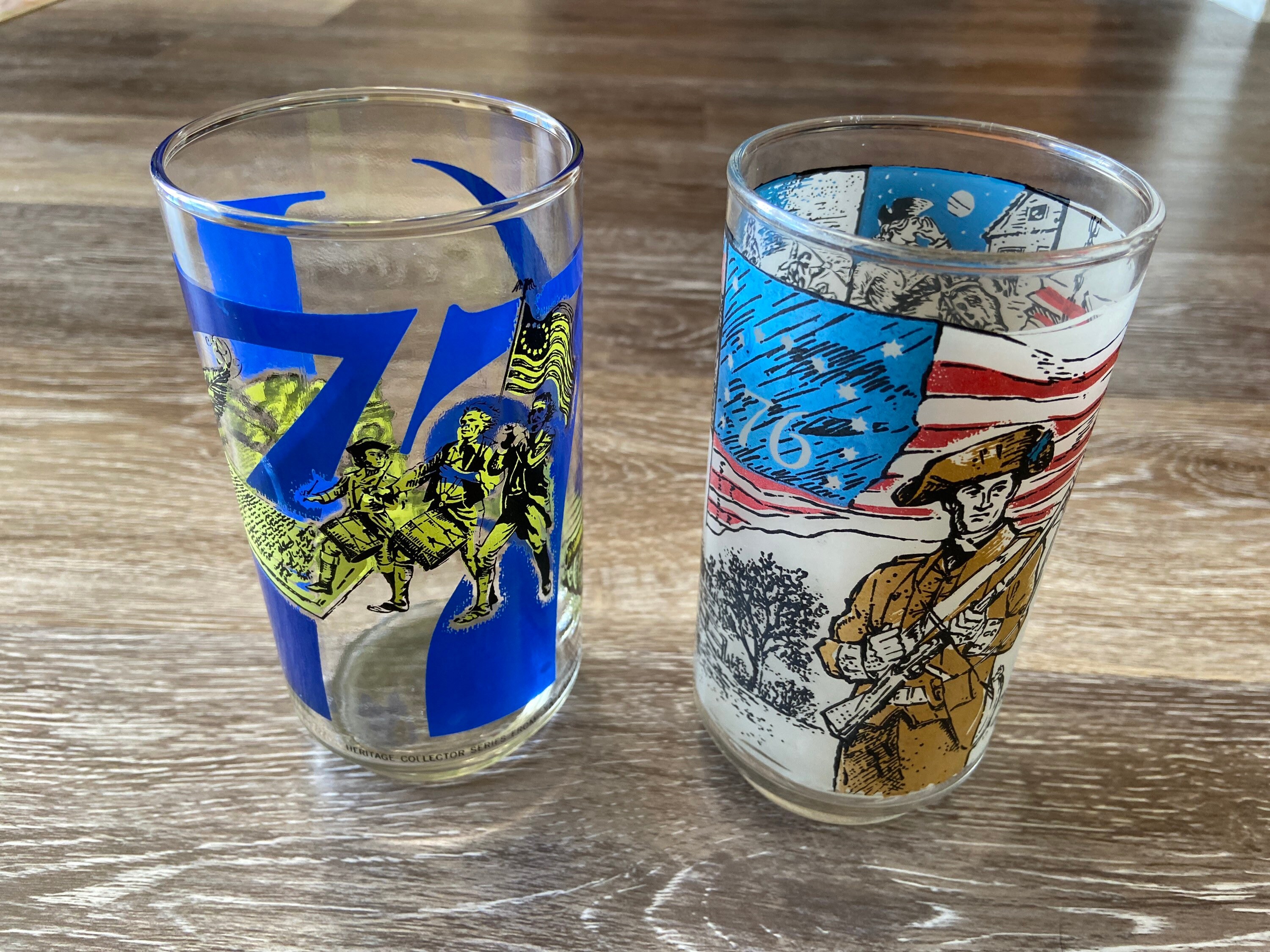 1776 Commemorative Drinking Glasses Heritage Collector Series - Etsy