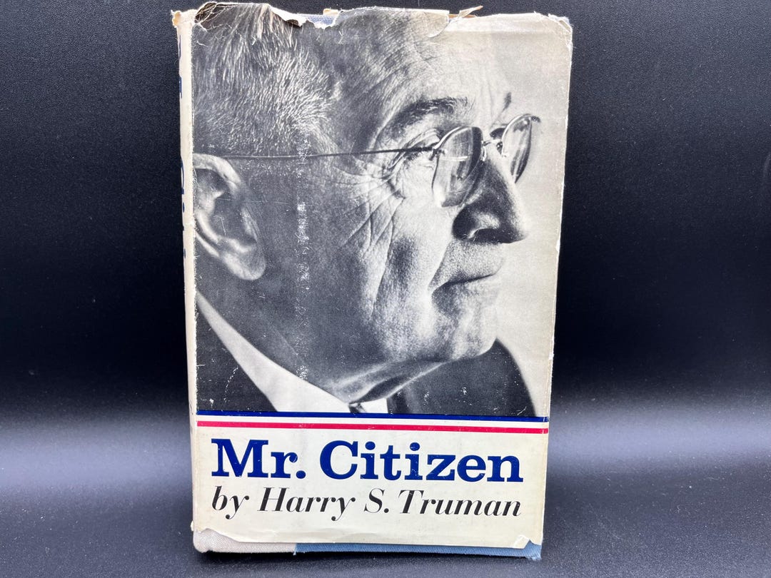 Mr. Citizen by Harry S. Truman 1960 Hardback Vintage Book - Etsy