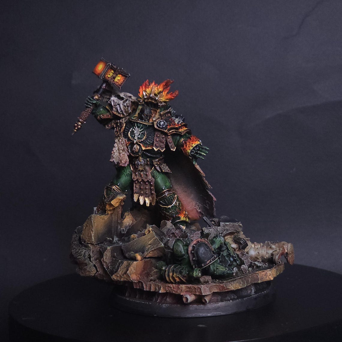 Vulkan, Primarch of the Salamanders Legion Painted Commission - Etsy