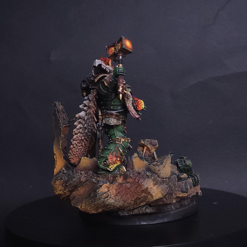 Vulkan, Primarch of the Salamanders Legion Painted Commission - Etsy