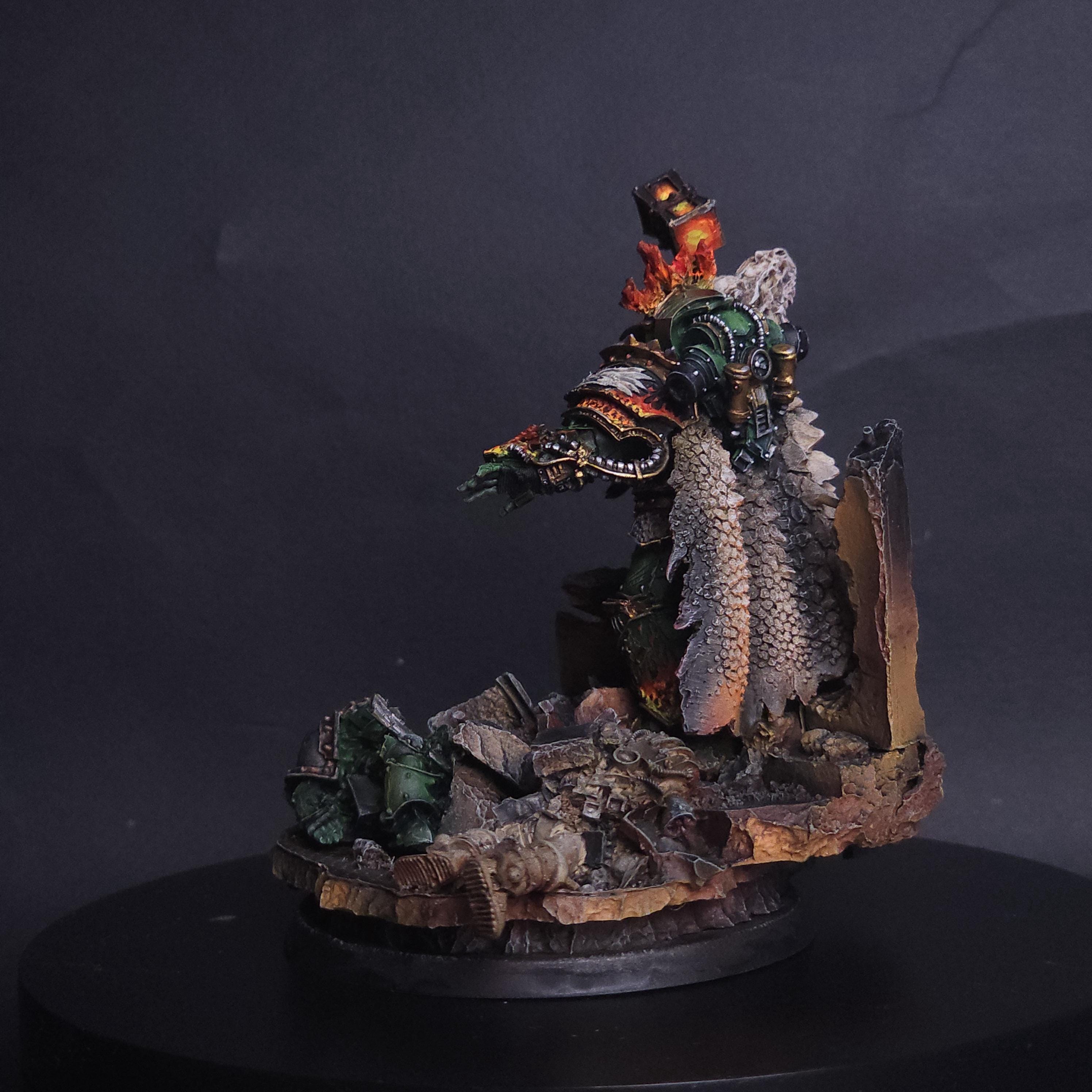 Vulkan, Primarch of the Salamanders Legion Painted Commission - Etsy