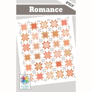 Romance Quilt Pattern (PDF), Baby, Lap, Throw, Twin and Queen Sizes - Etsy