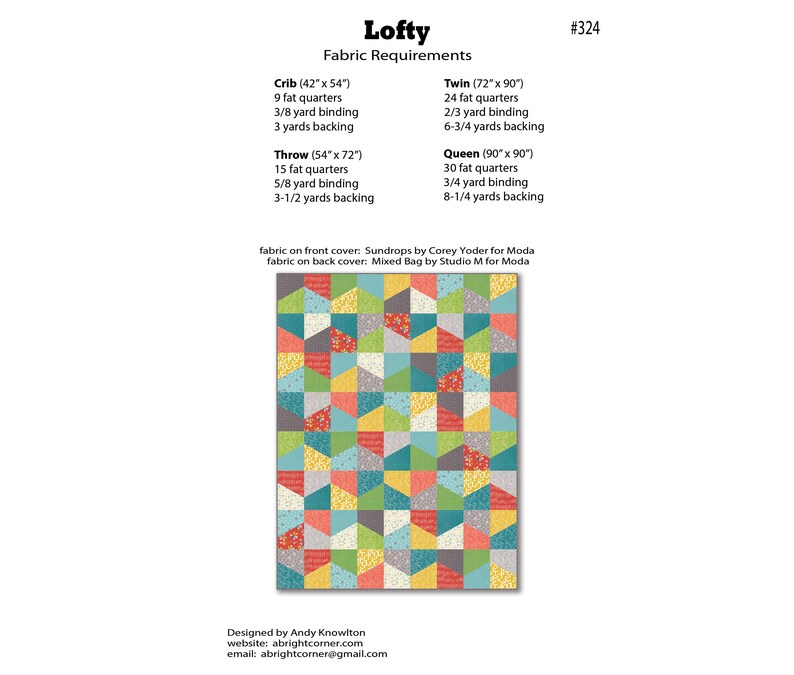 Lofty Digital Quilt Pattern PDF - Etsy