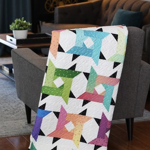 Windy City Digital Quilt Pattern (PDF) - Crib, Throw, Twin, Queen Sizes ...
