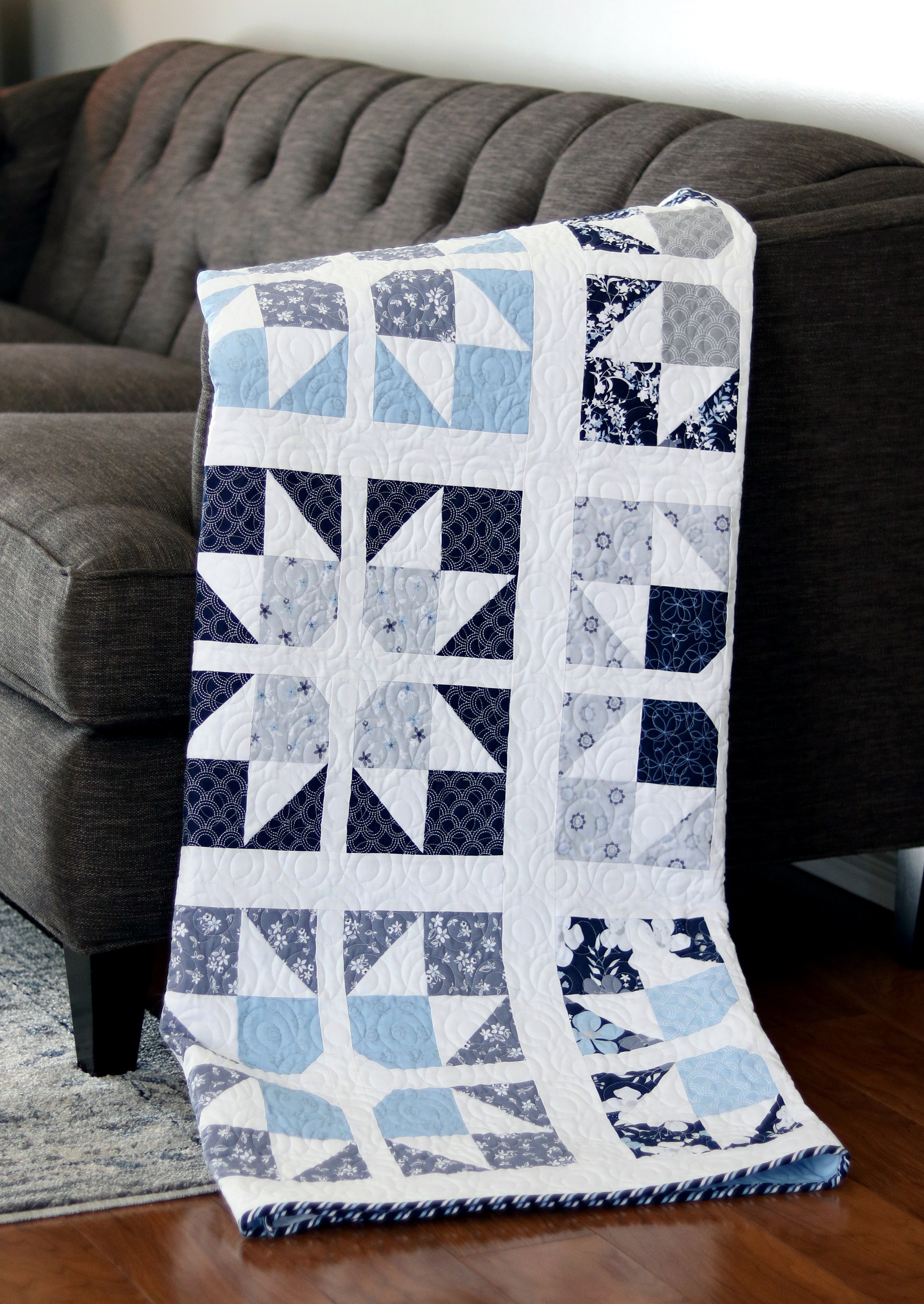Split Stars Quilt Pattern (PDF) - Crib, Throw, Twin, Queen Sizes - Etsy ...