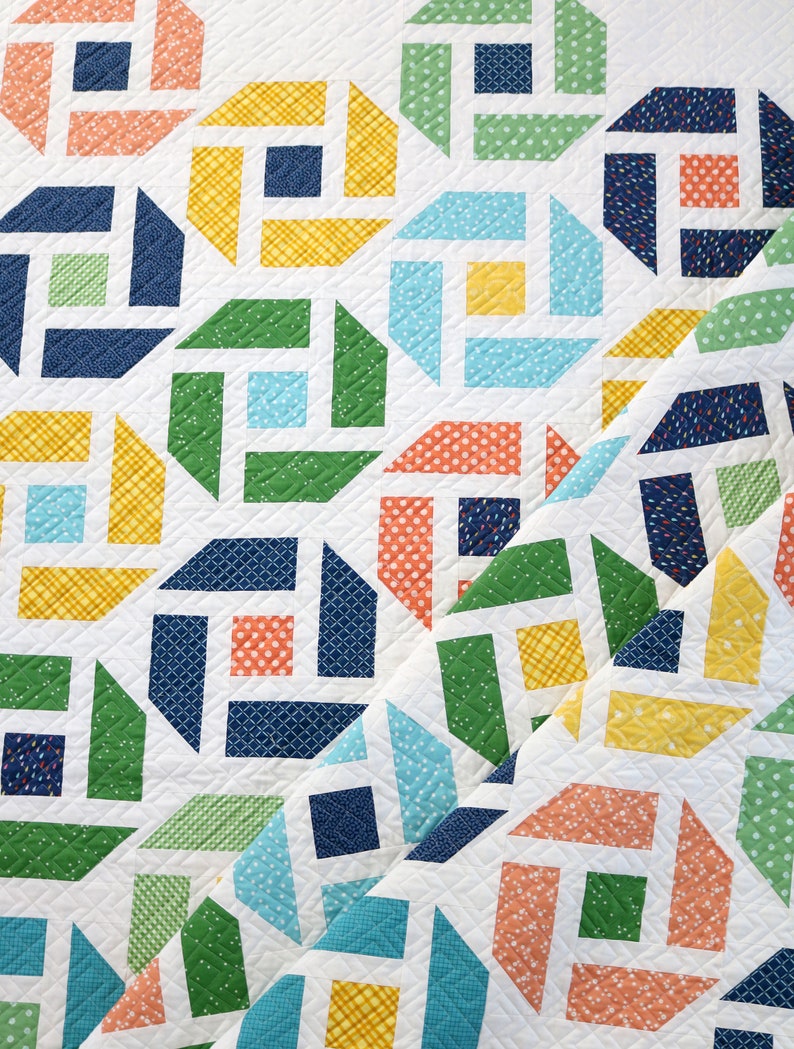 Cheer up Quilt Pattern (PDF) - Crib, Throw, Twin, Queen Sizes - Etsy