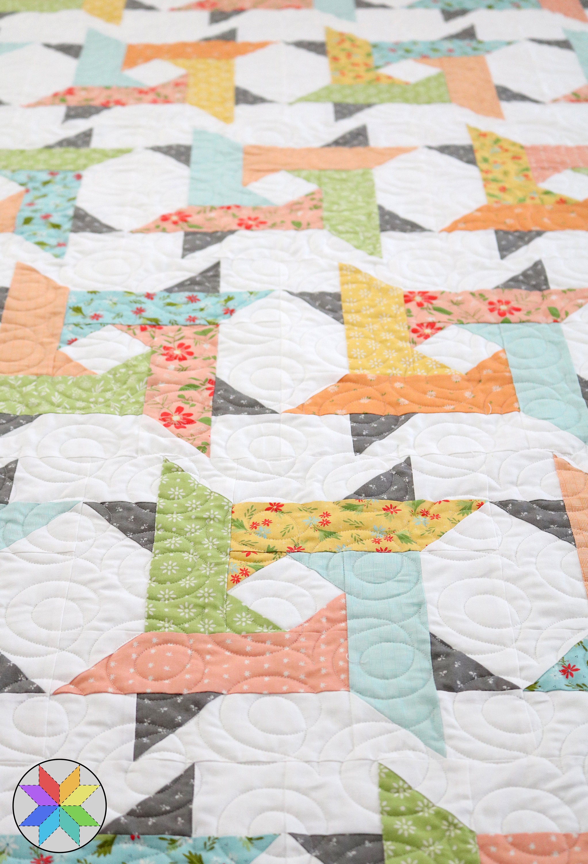 Windy City Digital Quilt Pattern (PDF) - Crib, Throw, Twin, Queen Sizes ...