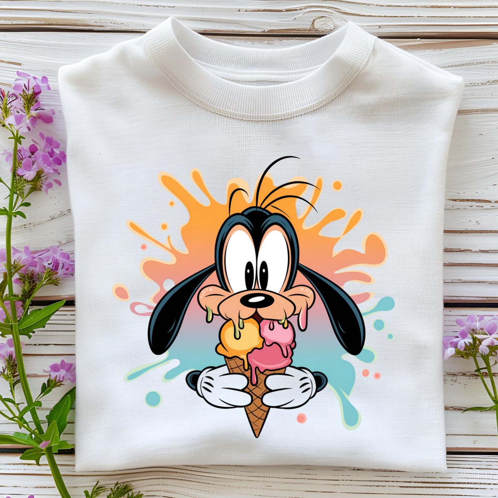 Goofy Ice Cream Png, Funny Summer Cartoon Clipart, Melting Dessert ...