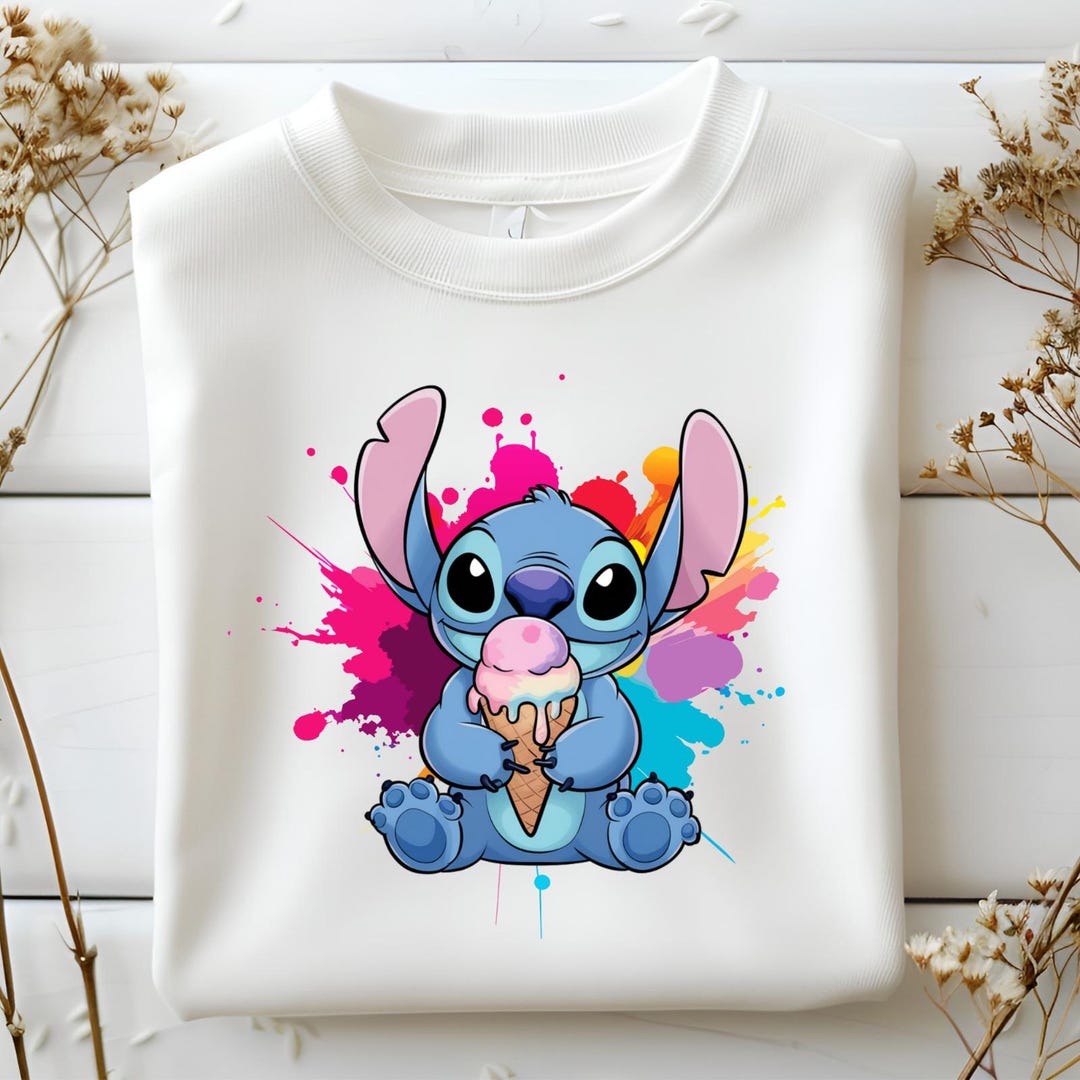 Ice Cream Stitch Png, Cute Summer Sublimation Clipart | Adorable ...