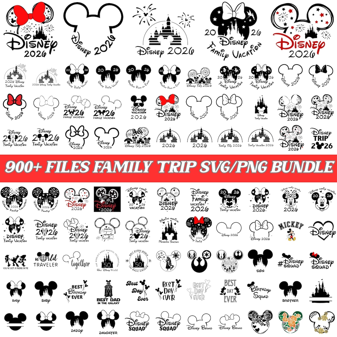 Family Trip 2026 Mega SVG Bundle, Dis-ney Vacation Designs, Cricut Cut ...
