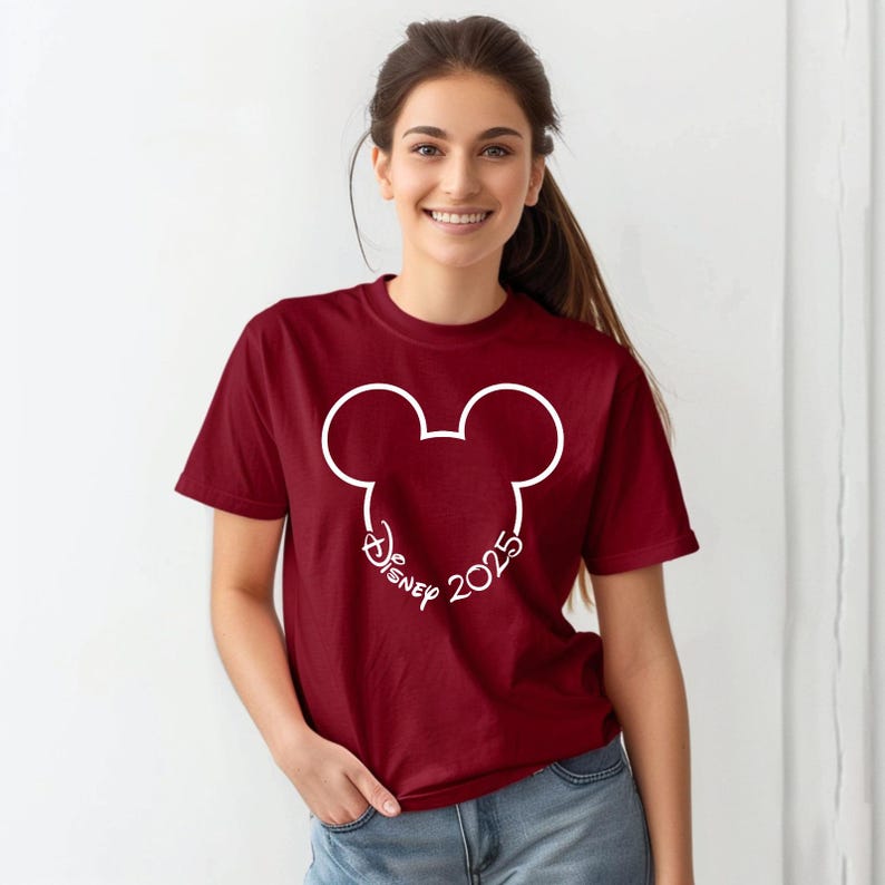 Svg, Png, Family 2025, Mickey, Minnie, Color Bow, Digital Download, Vacation, Shirt, Diy, Cricut ...
