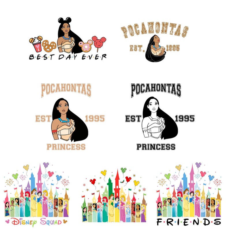 Pocahontas Png Bundle, Nature Theme Clipart, Forest Princess Png ...