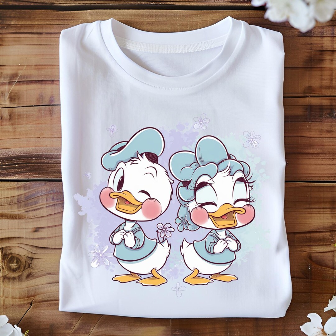 Chibi Donald and Daisy Png, Cute Pastel Duck Couple Clipart, Kawaii ...