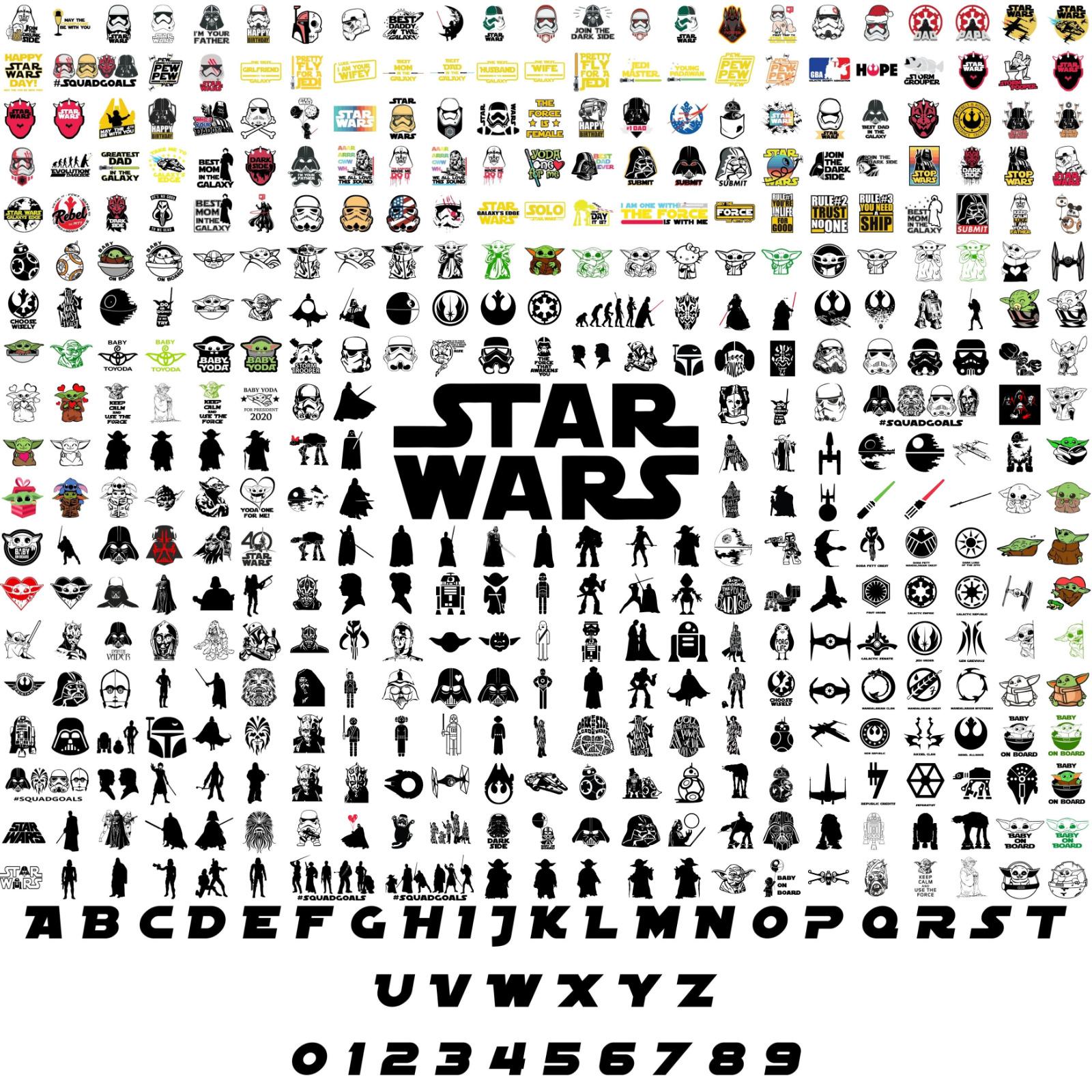 Star Wars SVG Mega Bundle, 3000+ Designs PNG SVG, Mandalorian Yoda ...