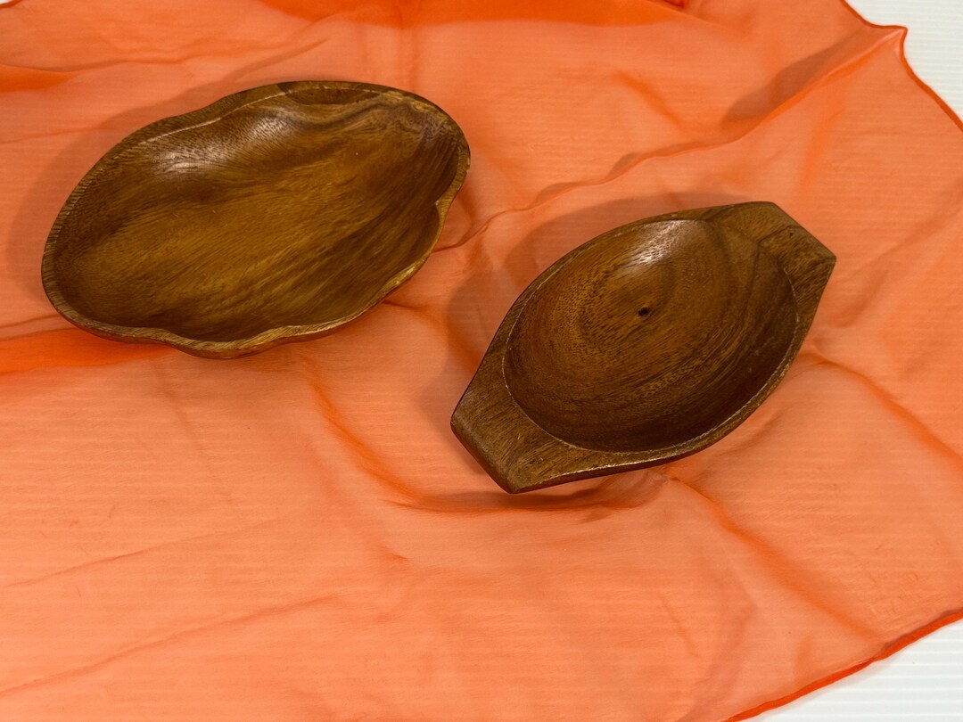 Vintage Wood Forms Bowl Set: Mid-century Modern Philippines Catchall - Etsy