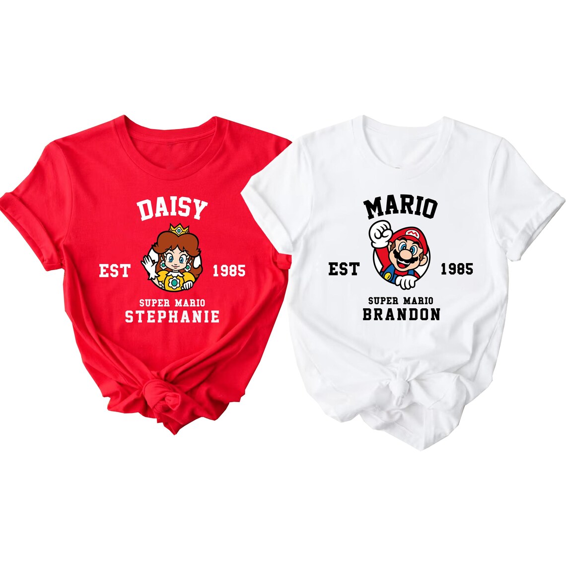 Retro Super Mario Shirt, Varsity EST 1985 Tee, Matching Group Costume ...