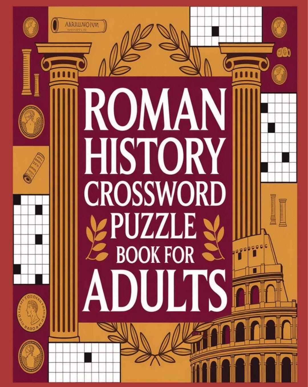 Ancient Rome Crossword Puzzle Book: History Brain Games - Etsy