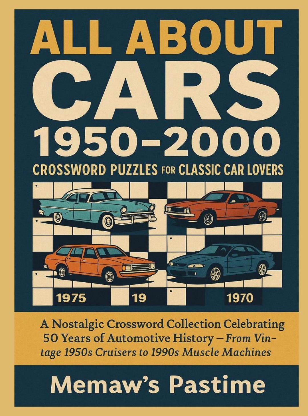 Classic Cars Crossword Puzzle Book – 1950s-2000 Automotive History - Etsy