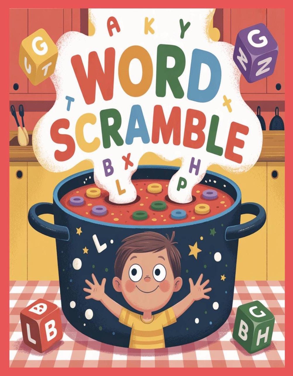 Word Scramble, 50 Educational Elementary Scrambled Puzzles for Ages 6 ...