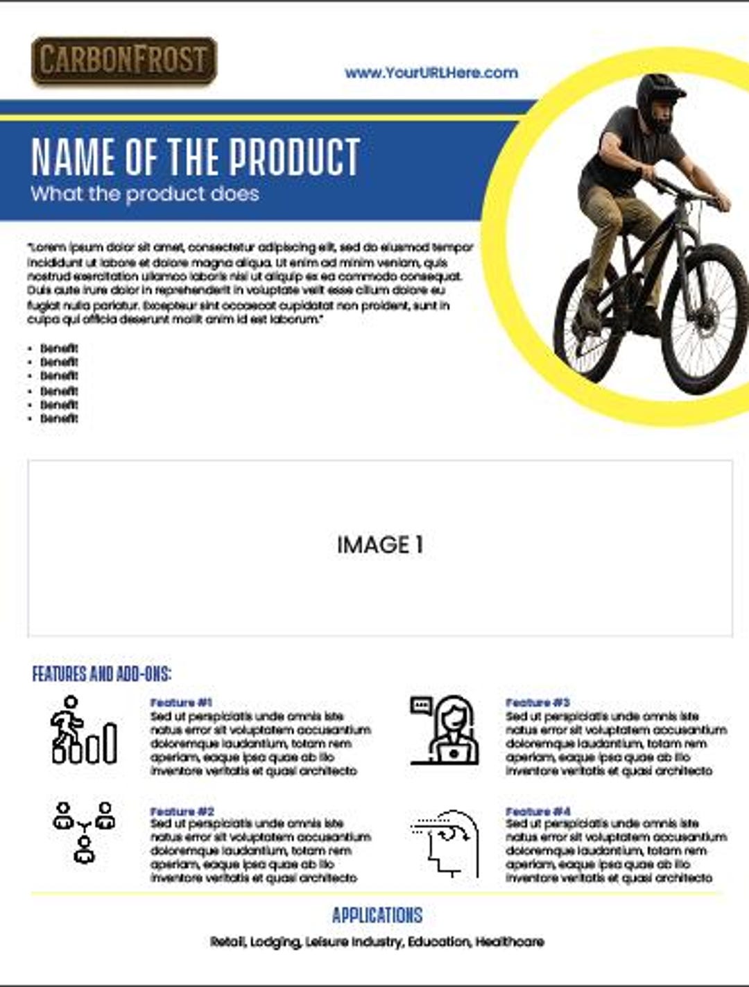 Downloadable Flyer Template, Sell Sheet, Data Sheet, Indesign File - Etsy
