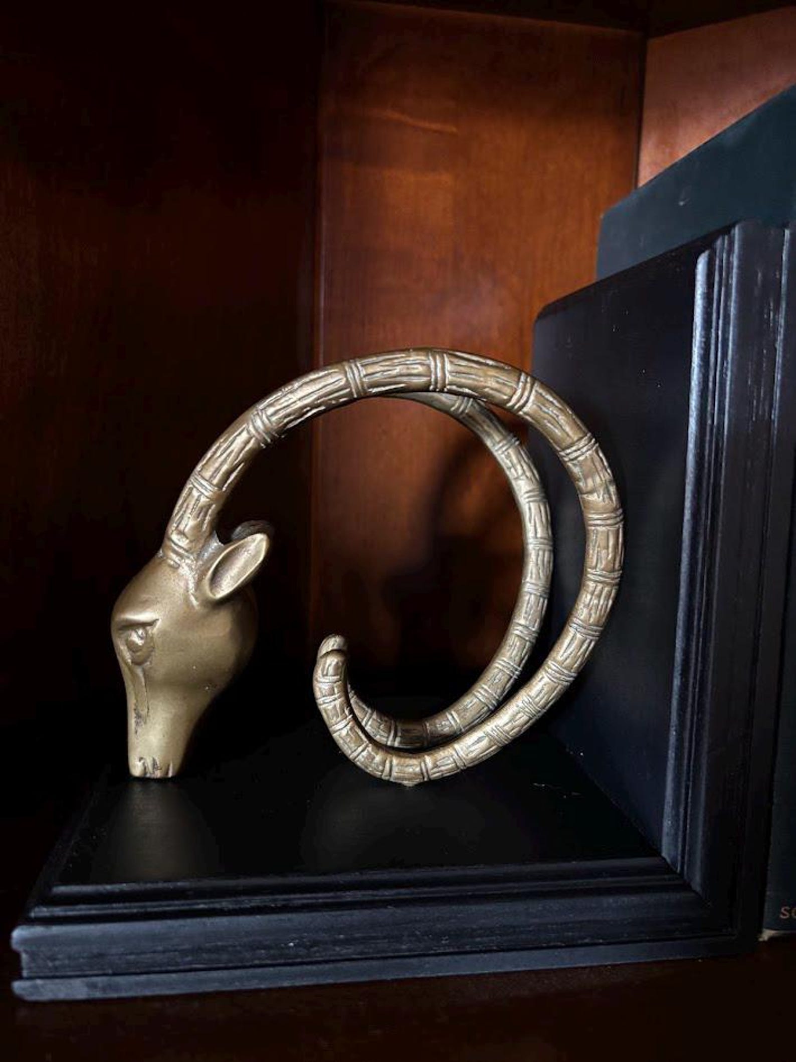 Gorgeous Solid Brass Antelope Book End - Etsy