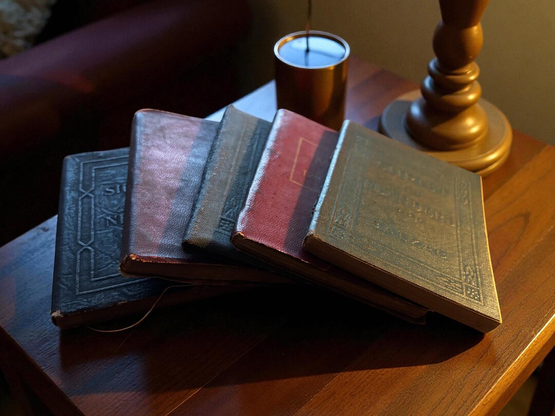 Little Leather Library - Etsy