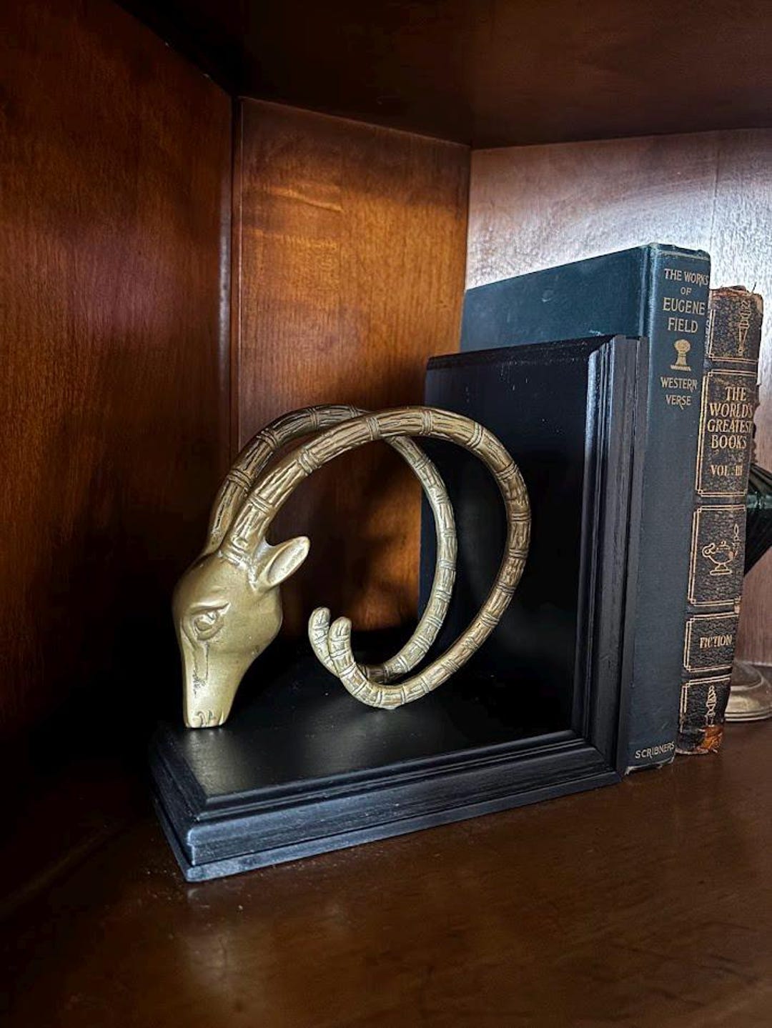 Gorgeous Solid Brass Antelope Book End - Etsy