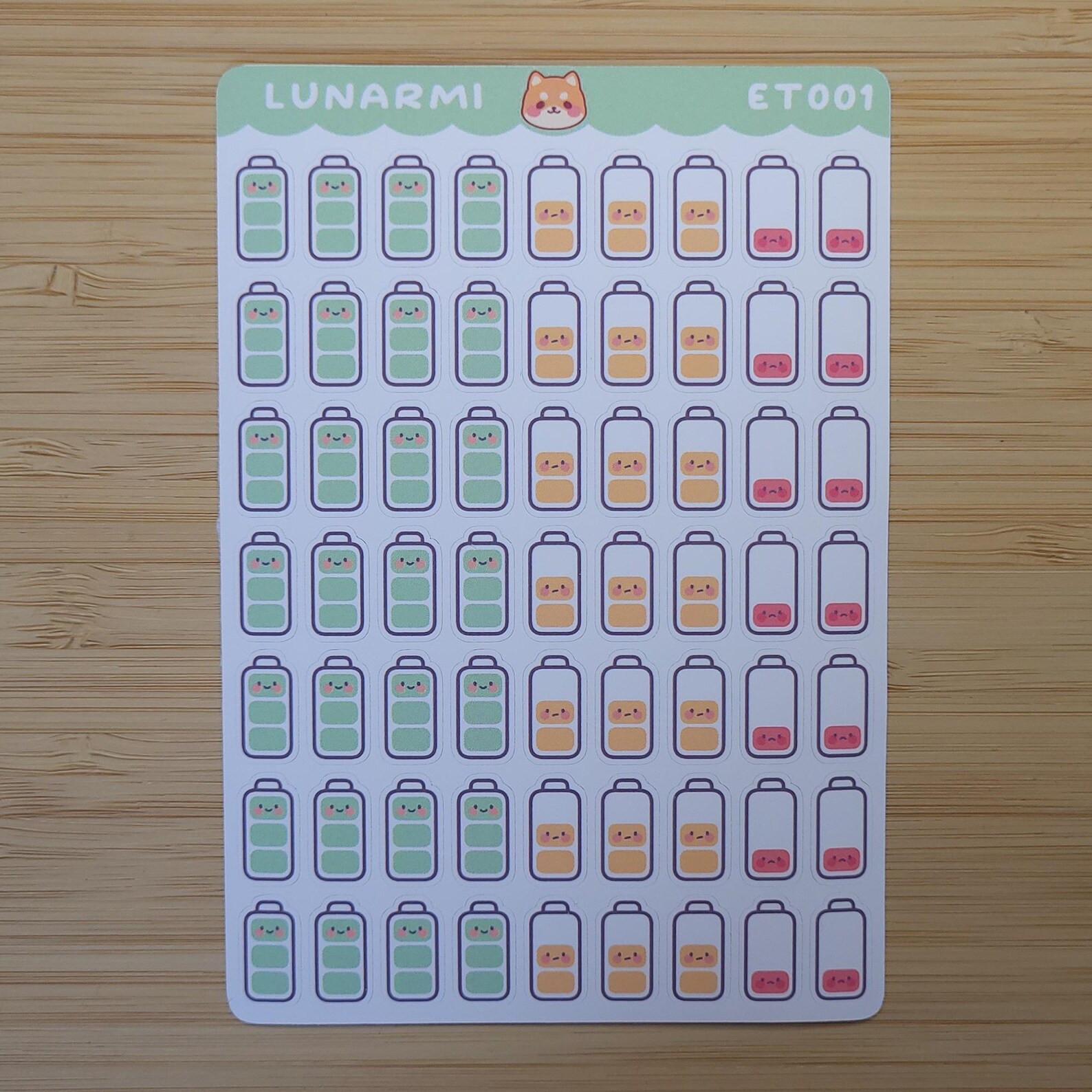 Cute Energy Tracker Planner Journal Stickers - Etsy