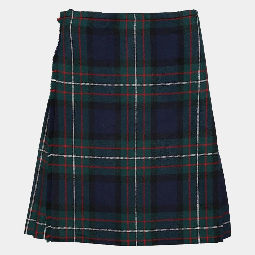 Handmade Ferguson Modern Tartan Kilt: Acrylic Wool, Leather Straps - Etsy
