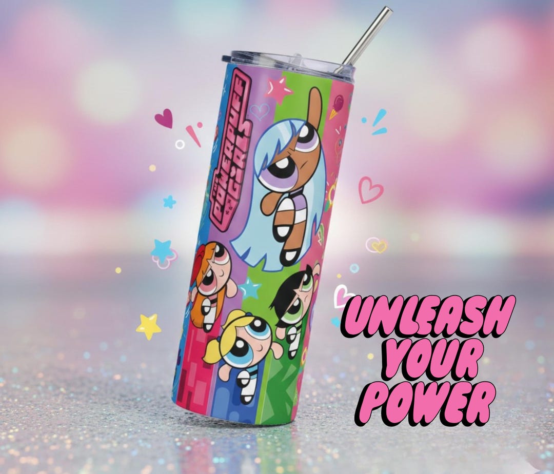PPG Collage Stainless Steel Tumbler | 20oz, Teen and Kid Gift for 90's ...
