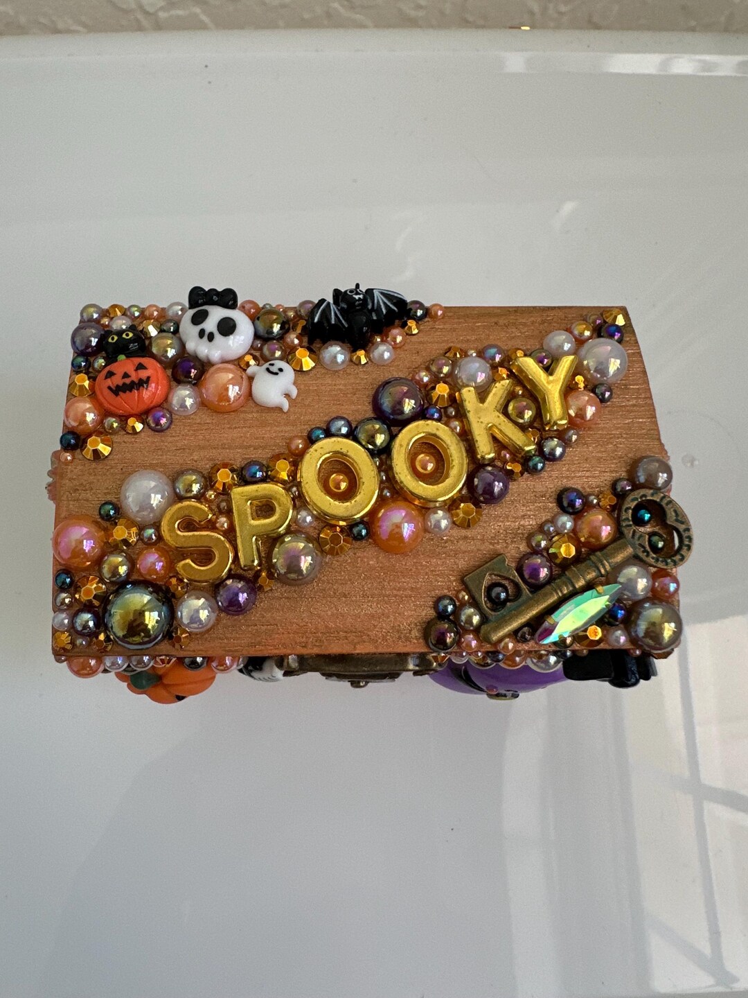 Embellished Halloween Treasure Chest - Etsy