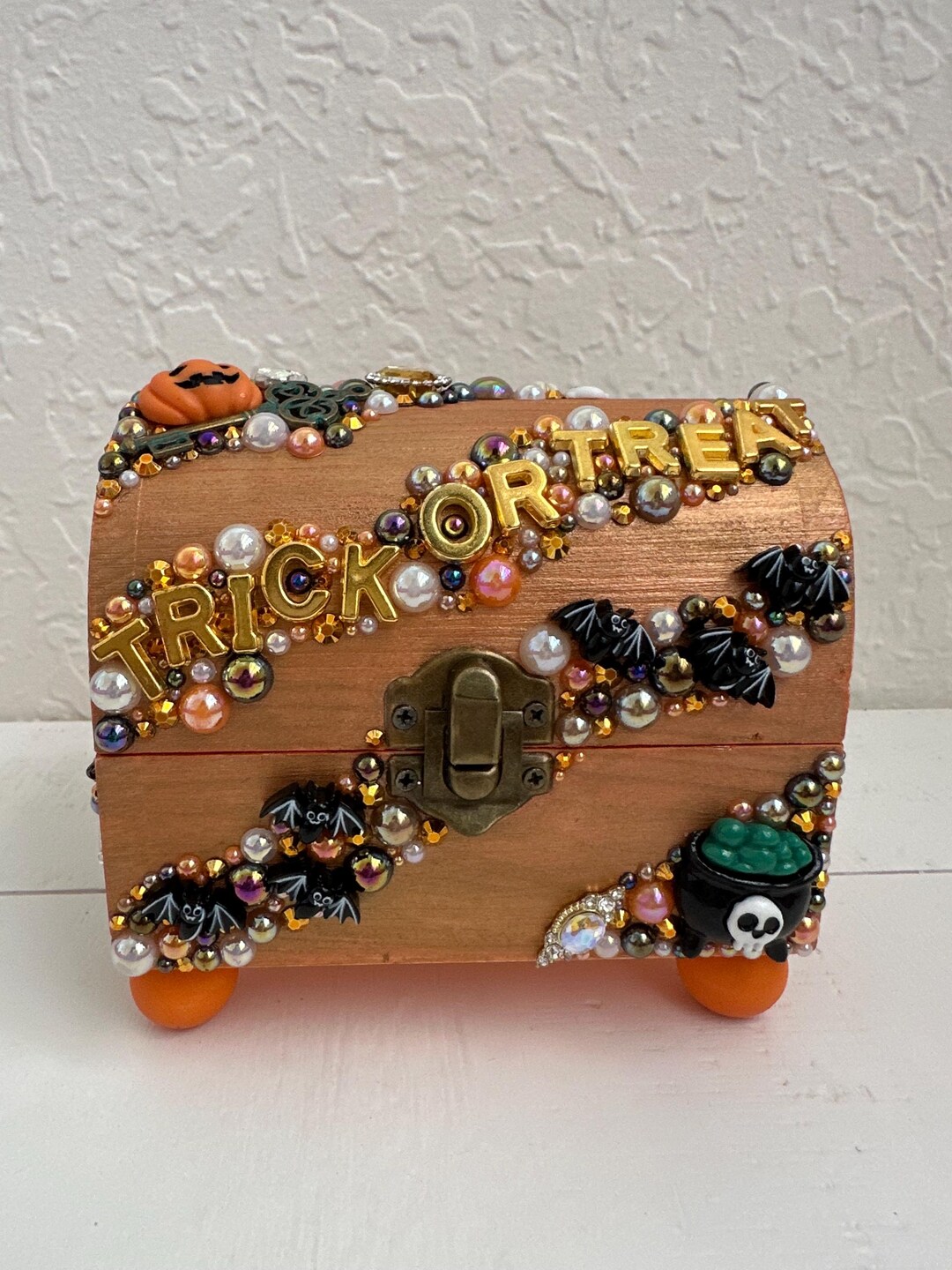 Embellished Halloween Treasure Chest - Etsy