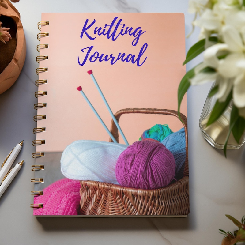 Knitting Spiral Notebook - Etsy