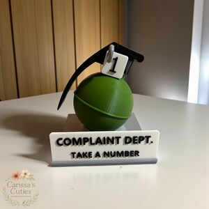 Complaint Department Grenade - Etsy