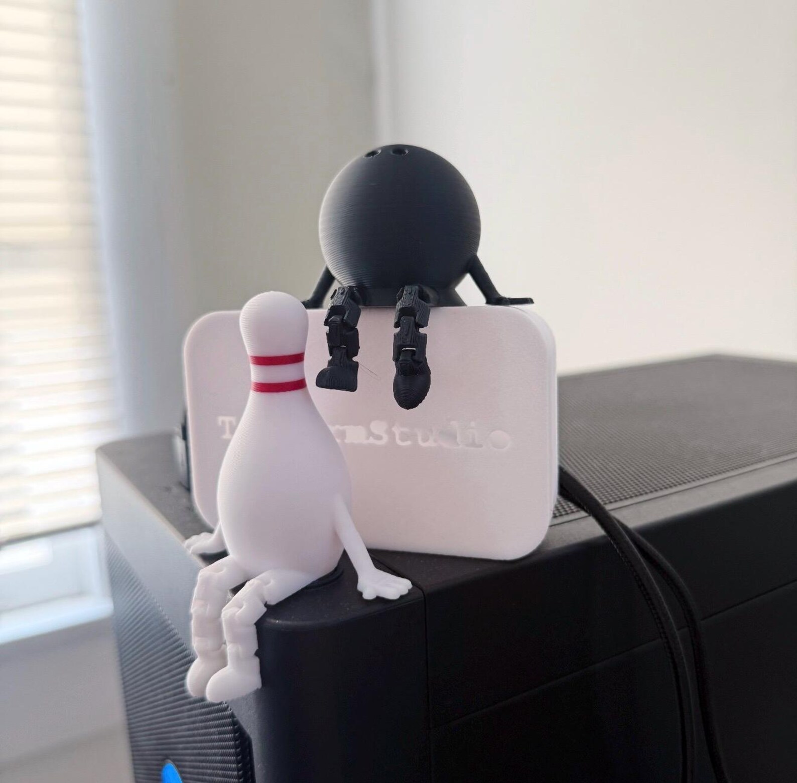 3D Printed Bowling Buddies | Custom Color Bowling Ball & Pin Desk Toy ...