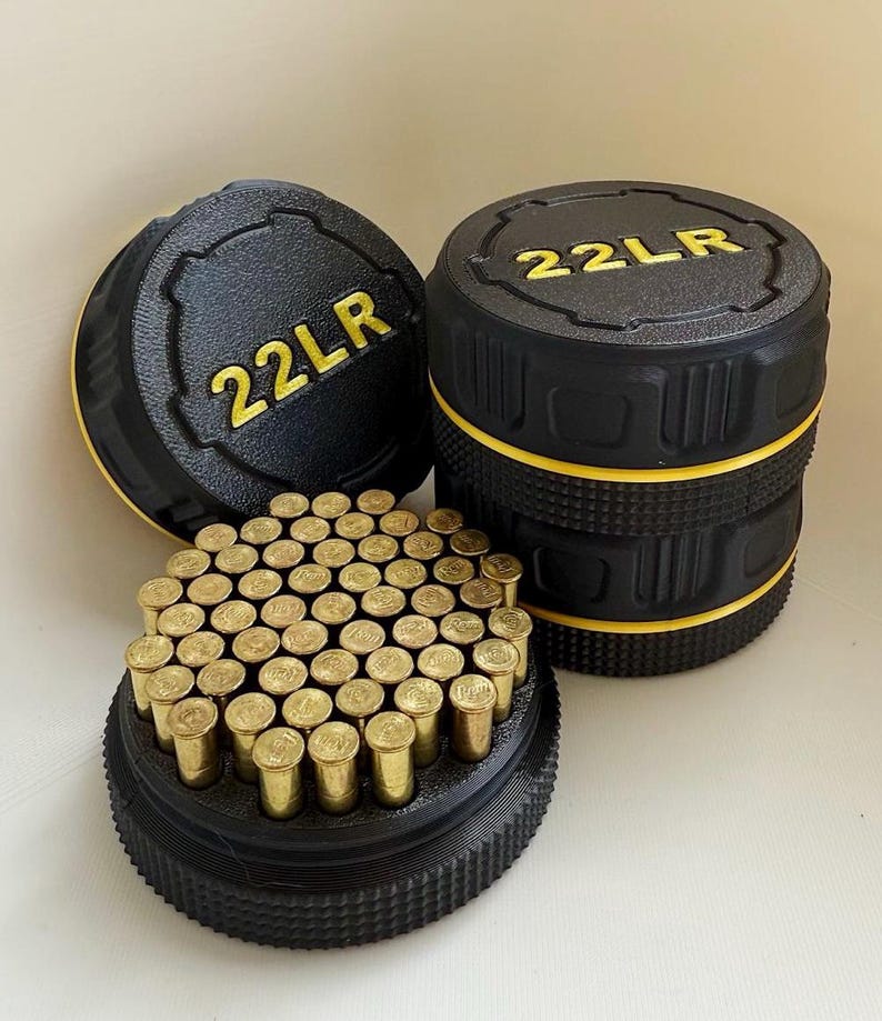 2 Pack Stackable .22 LR Ammo Storage Container - 55 Rounds - Etsy