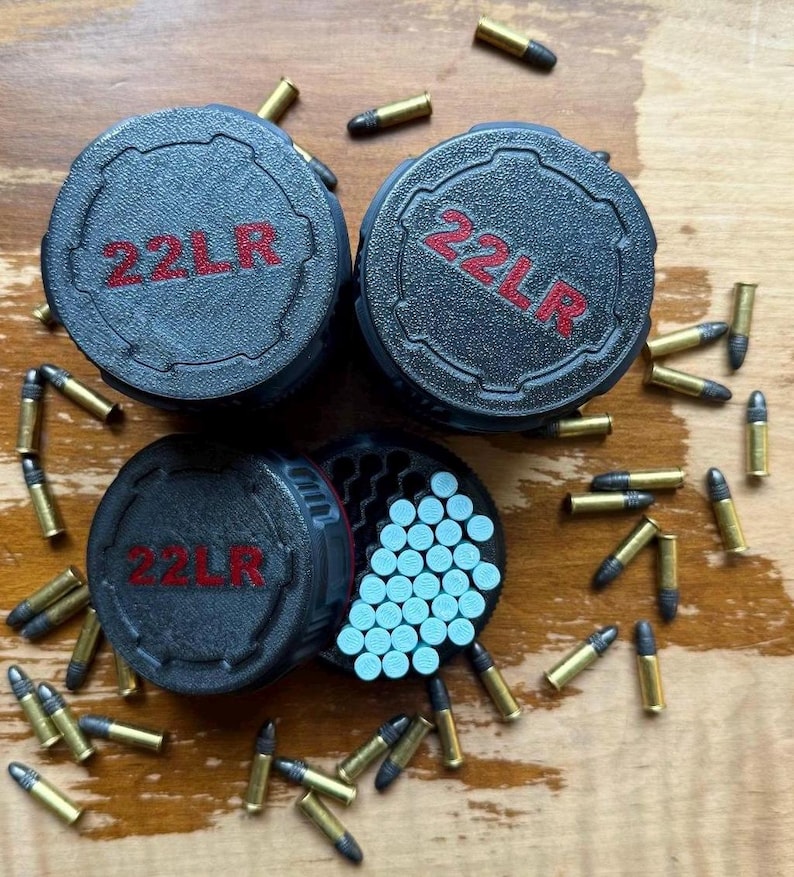 2 Pack Stackable .22 LR Ammo Storage Container - 55 Rounds - Etsy