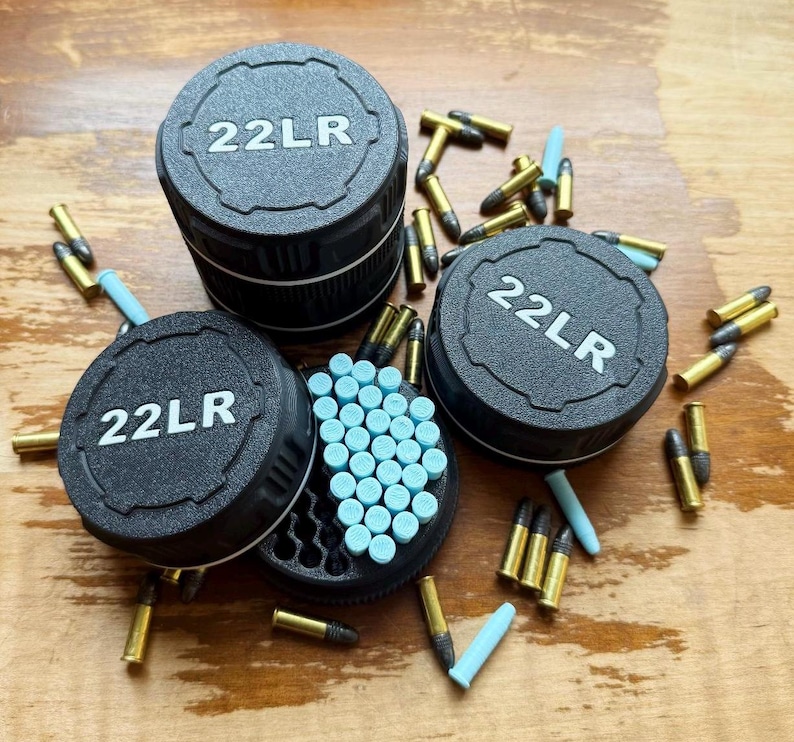 2 Pack Stackable .22 LR Ammo Storage Container - 55 Rounds - Etsy