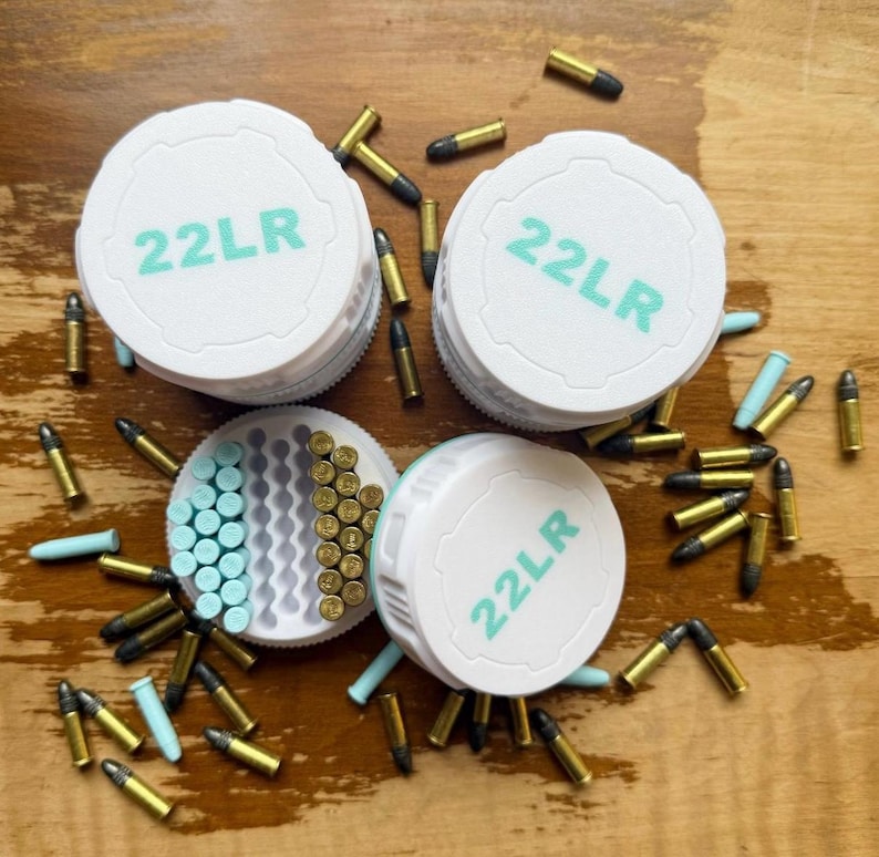 2 Pack Stackable .22 LR Ammo Storage Container - 55 Rounds - Etsy
