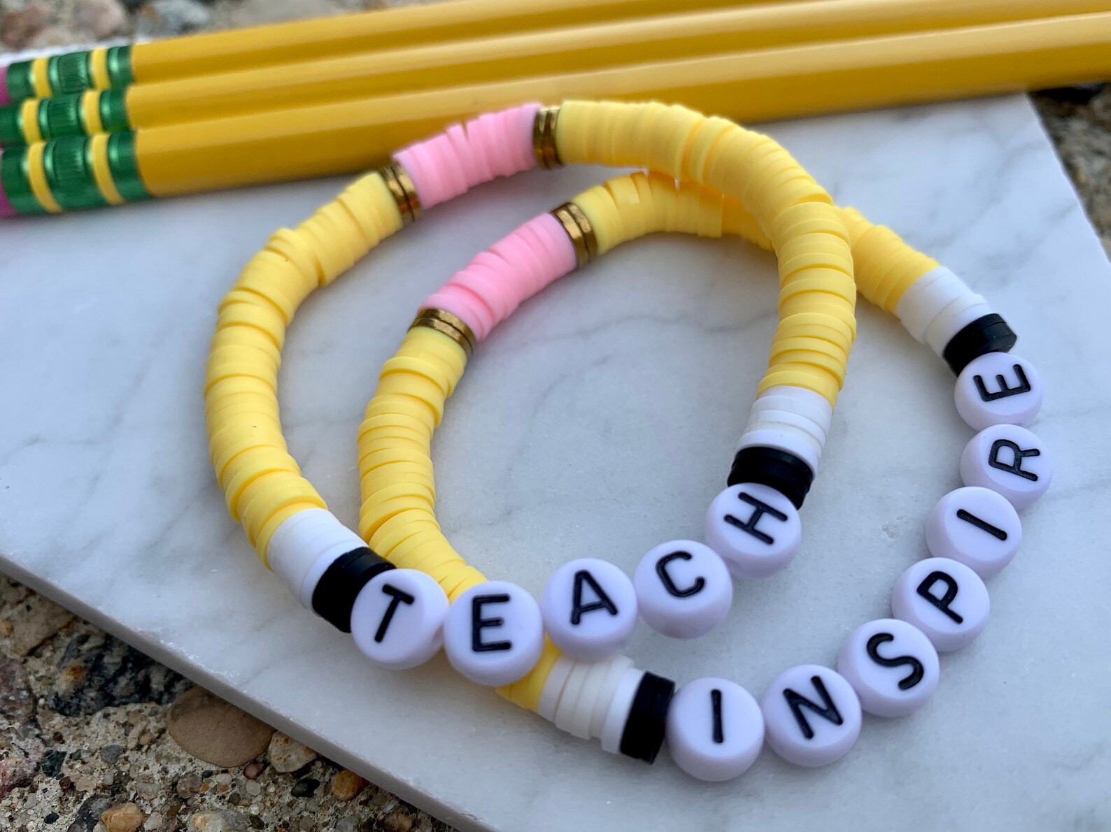 Teacher Gift Teacher Pencil Bracelet Teacher Bracelet | Etsy